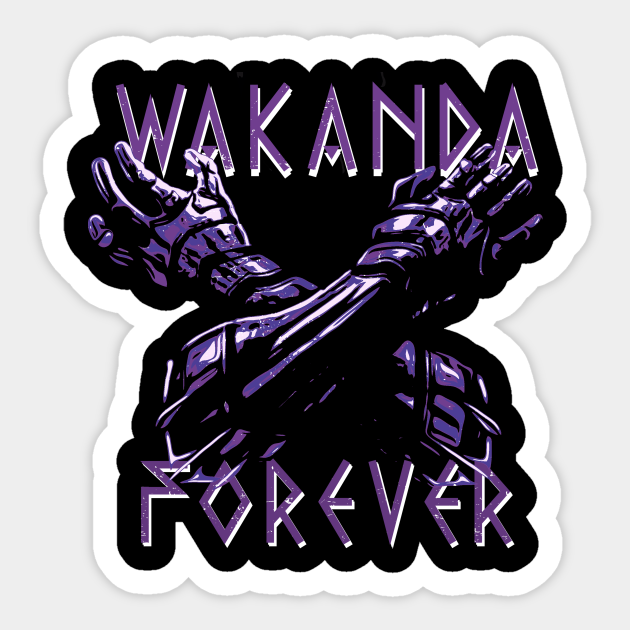 wakanda forever gesture - Wakanda Forever - Sticker | TeePublic