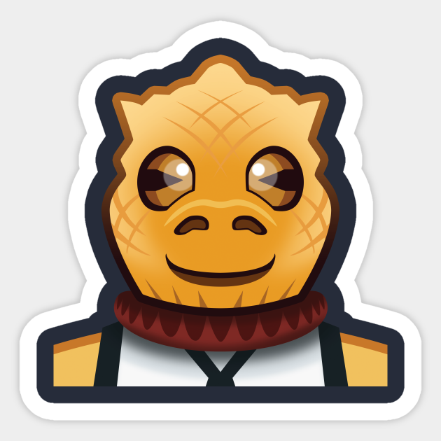 Bossk Bounty Emoji - Bossk - Sticker | TeePublic