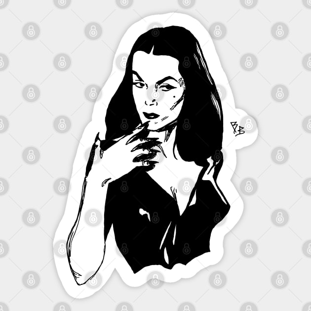 Vampira No.2 - Vampira - Sticker | TeePublic