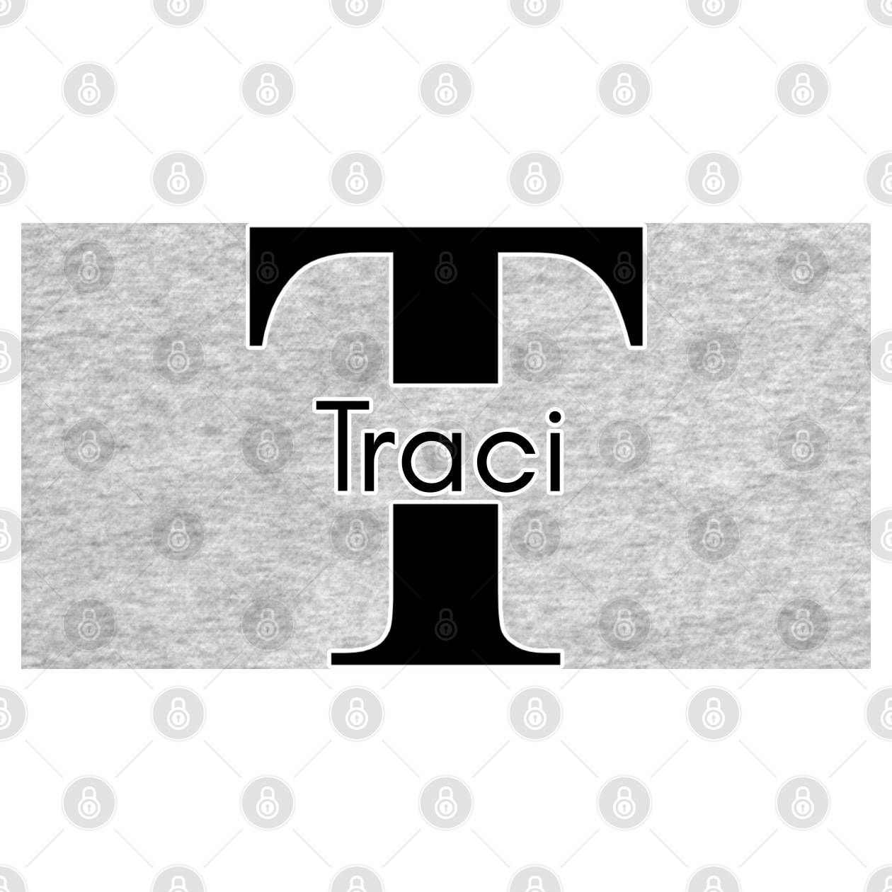 Initial T Monogram Traci Name Label - Initial T Monogram Traci Name ...