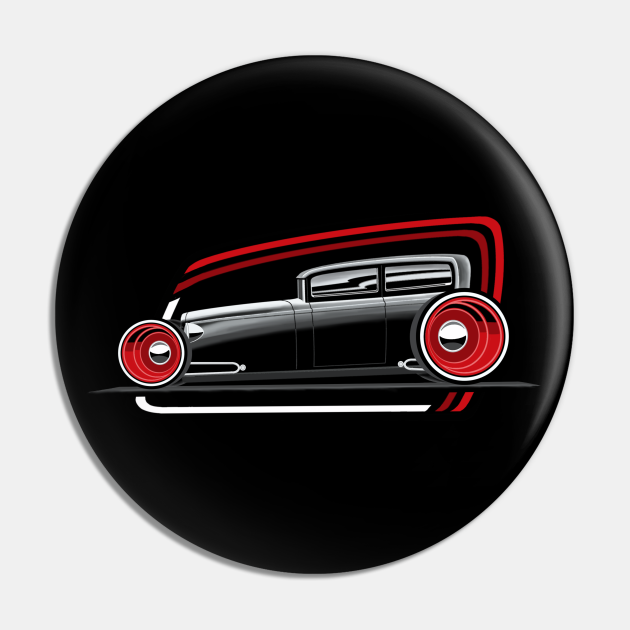 Scarab Motorsports Rat Rod Logo - Hot Rod Art - Pin | TeePublic