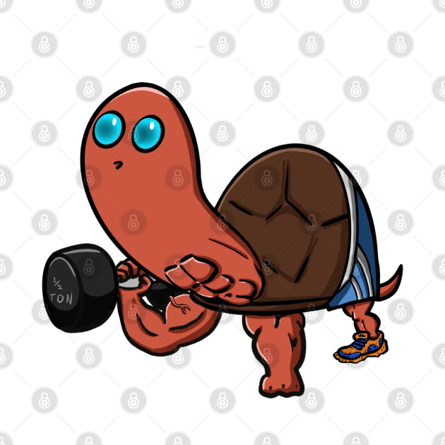 Turtle #21 Bodybuilder - Turtlzteez - T-Shirt | TeePublic