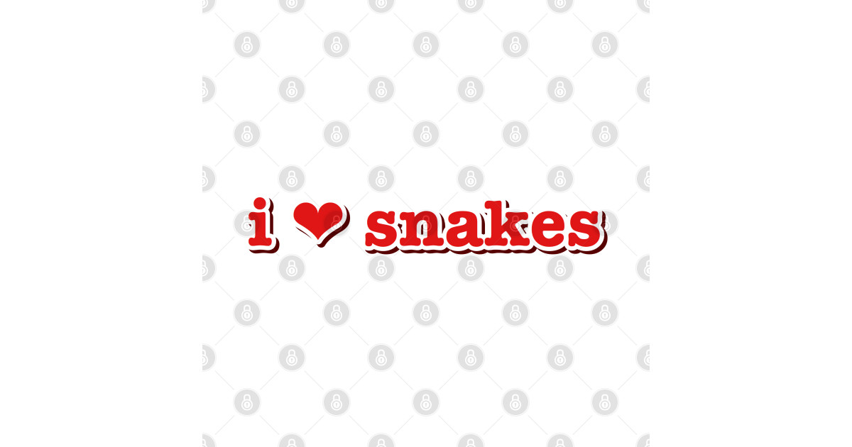 I Love Snakes Heart Animal - I Love Snakes - T-Shirt | TeePublic