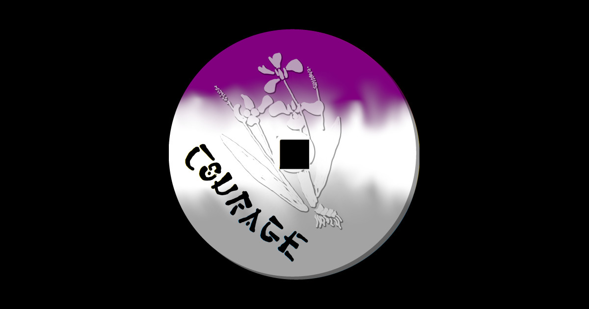 Courage Token - Ace Pride - Ace Pride Art - Sticker | TeePublic