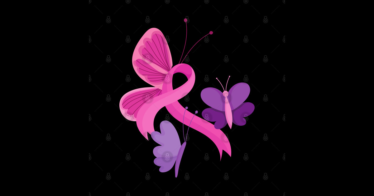 Pink Ribbon Breast Cancer - Pink October - T-Shirt | TeePublic