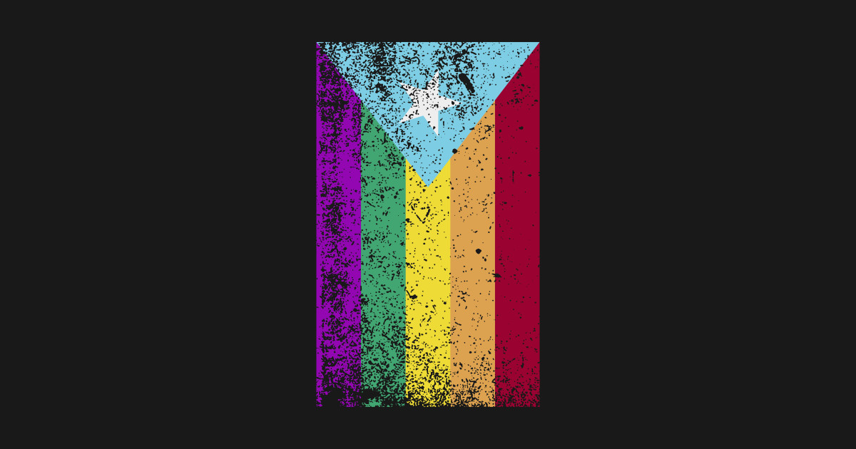 Puerto Rican LGBT Gay Pride Puerto Rico Rainbow Flag - Puerto Rico Gay ...