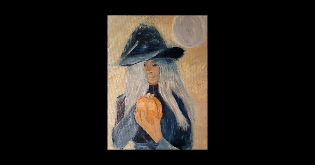 Trick or treat oil painting by Tabitha kremesec - Witch - Posters and ...