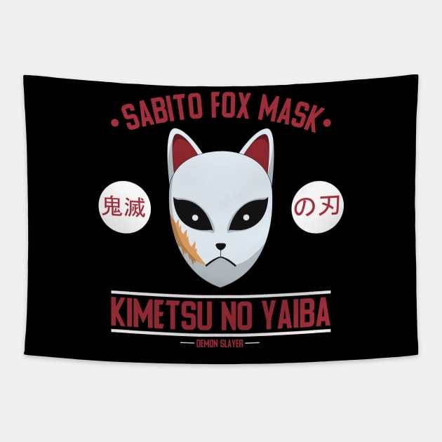 Sabito Mask - Sabito Demon Slayer - Tapestry | TeePublic