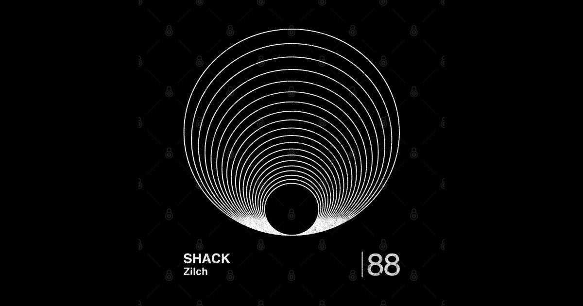 Shack Zilch / Minimalist Graphic Artwork Design - Shack - Sticker ...