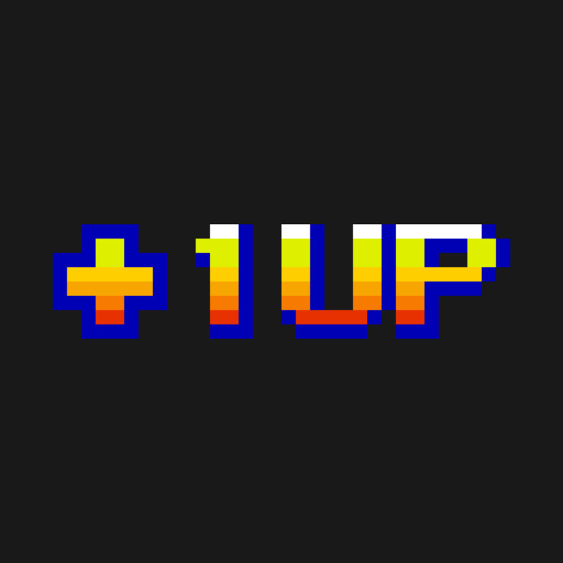 1up Pixel Art With Grid