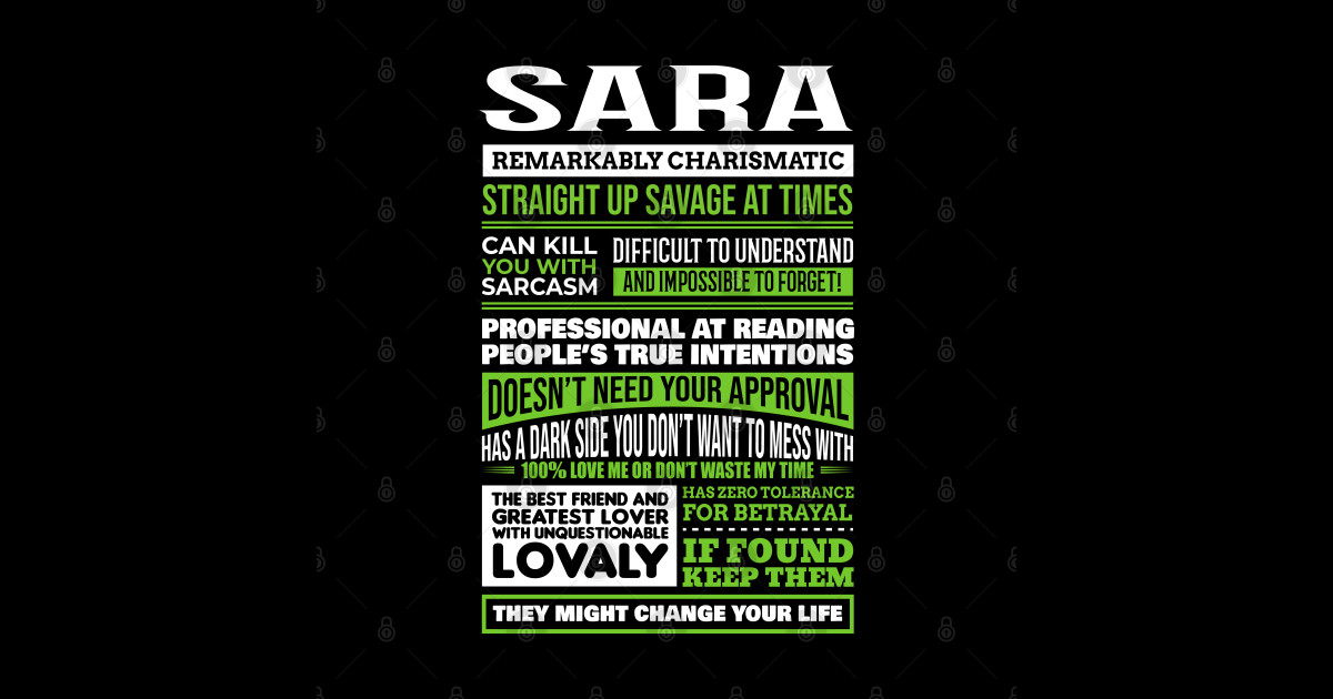 Sara - Sara - Sticker | TeePublic