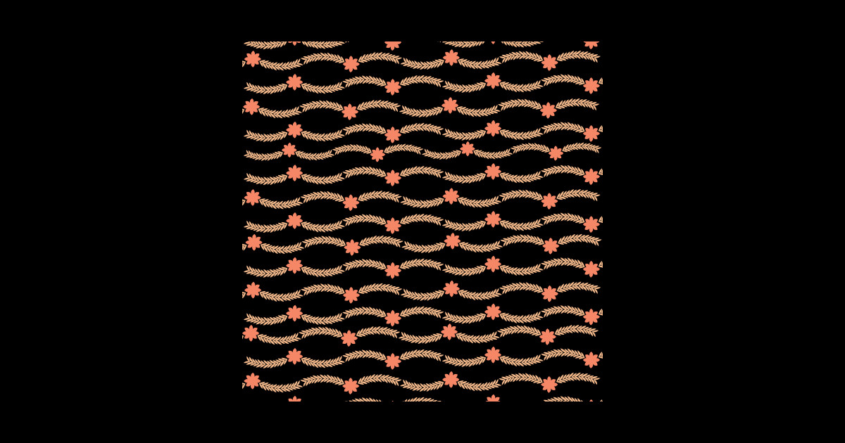 Flowers in Line Pattern - Flower - Sticker | TeePublic