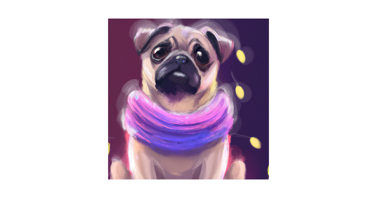 Cute Pug Drawing - Cute Pug - T-Shirt | TeePublic