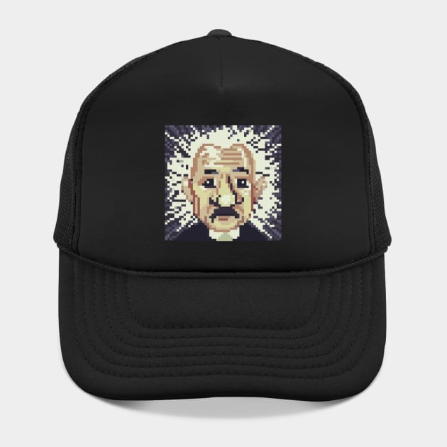 Albert Einstein pixel art - Einstein - Hat | TeePublic