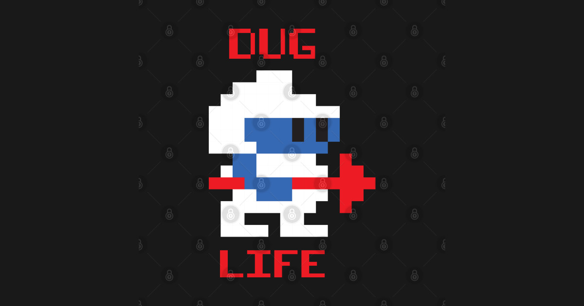 Dug Life - Dig Dug - Kids T-Shirt | TeePublic