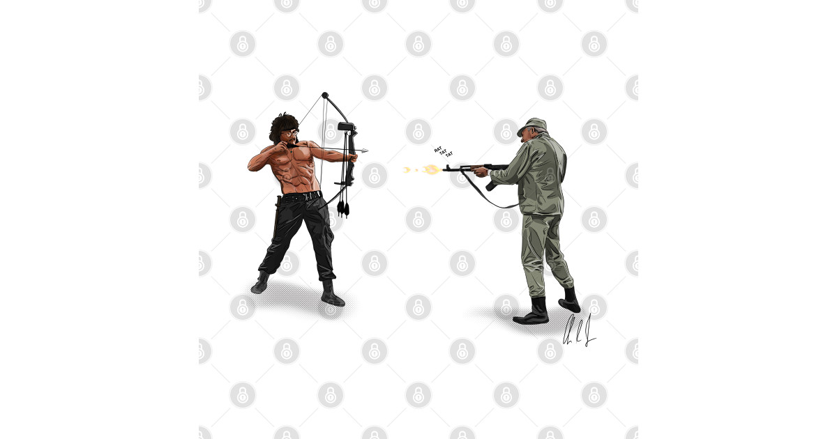 UHF: Weird Rambo - Uhf - T-Shirt | TeePublic