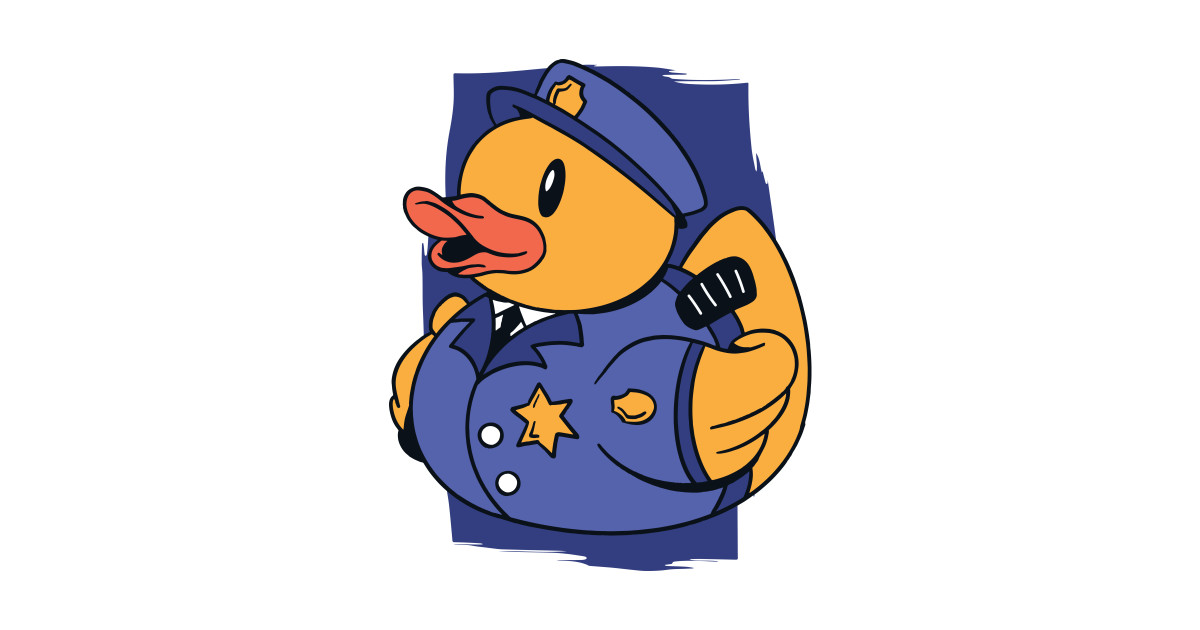 Cute Police Officer Rubber Duckie // Cute Cop Rubber Ducky - Squeaky ...