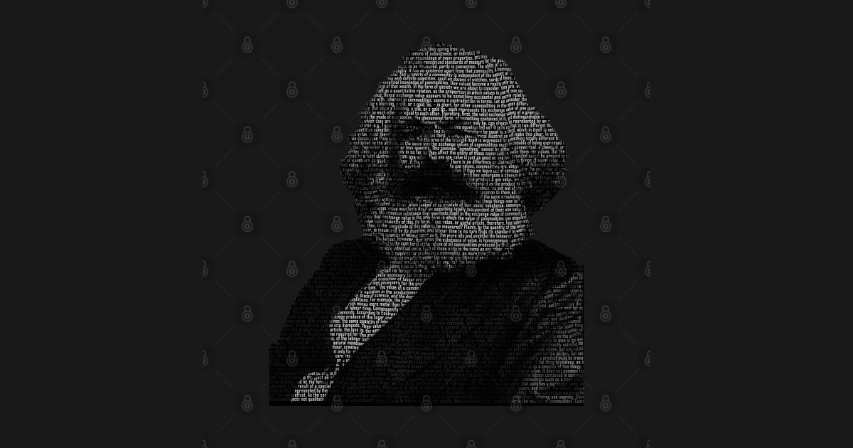 Karl Marx word portrait using passages from 'Das Kapital' - Karl Marx ...