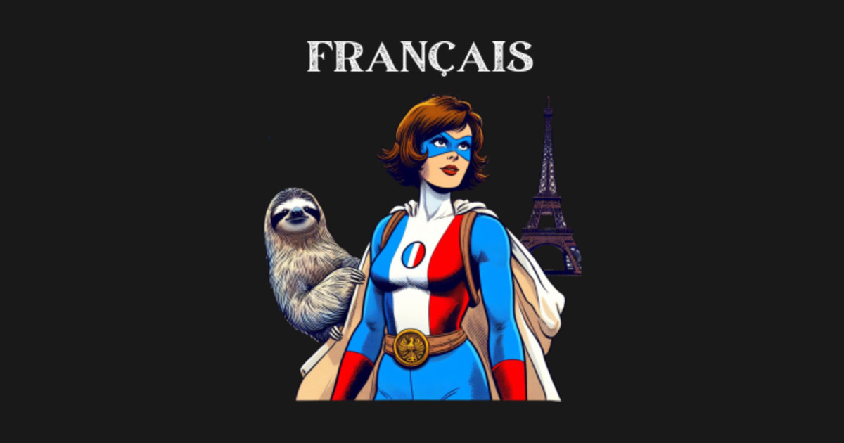Francais: Female 60's Comic Book Hero with Sloth - Female Superhero - T ...