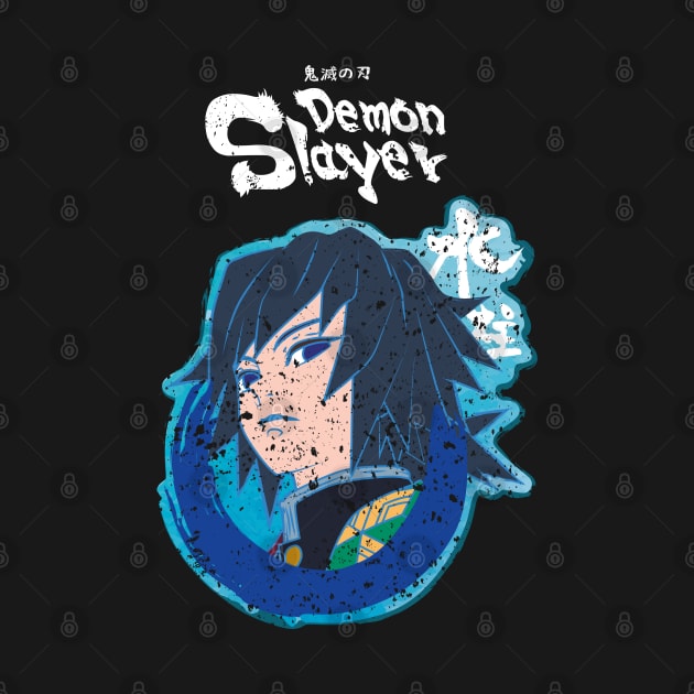 DEMON SLAYER: WATER PILLAR GIYU TOMIOKA (GRUNGE STYLE) - Demon Slayer ...