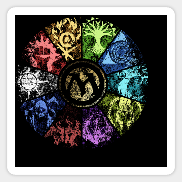 MTG | Faded Guild Wheel - Gamer - Sticker | TeePublic