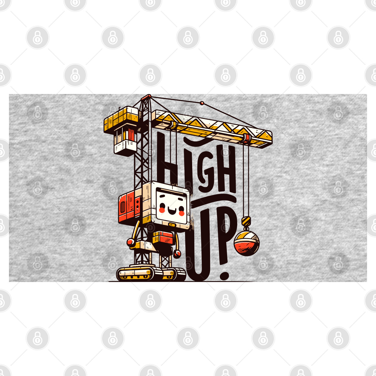 Illustration of a whimsical crane character - Crane - T-Shirt | TeePublic