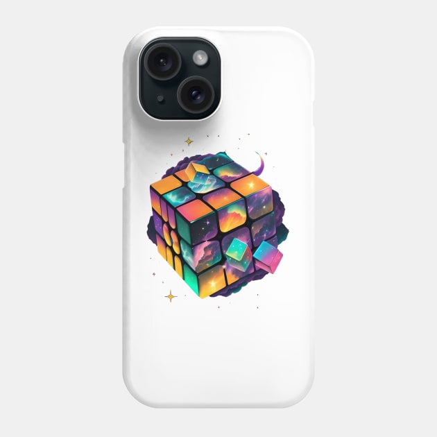 cosmic rubik's cube - Rubik Cube - Phone Case | TeePublic