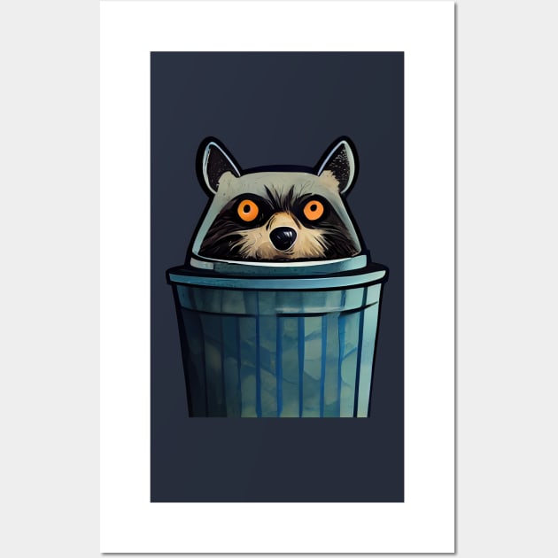 Trash panda in Garbage Can, Raccoon Alternate - Animal - Posters and ...