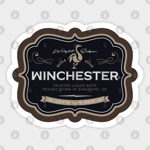 Winchester, Cold Pint, Wait - Three Flavors Cornetto Trilogy - Sticker ...