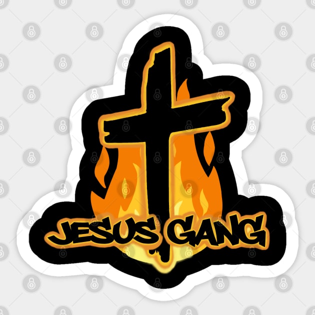 jesus gang - Christianity - Sticker | TeePublic