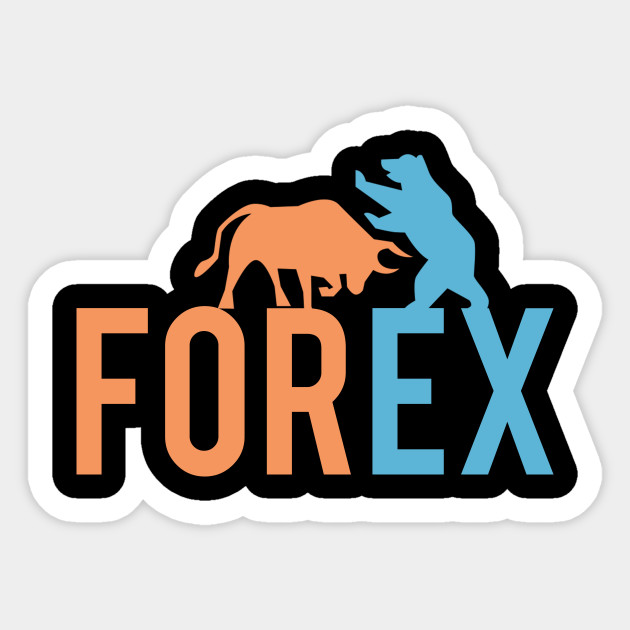 Bull vs Bear Forex market - Forex Trader - Sticker | TeePublic