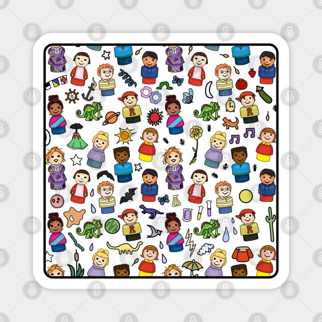 Little Magic School Bus Class Photo - The Magic School Bus - Magnet ...