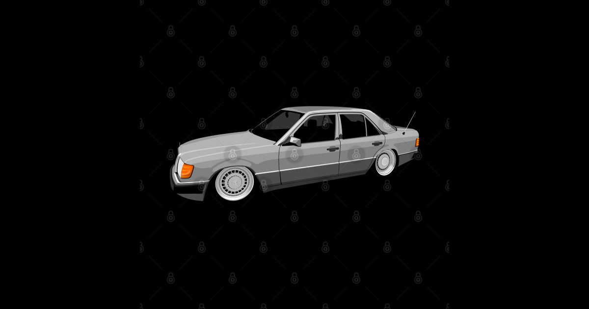 Mercedes Benz W124 - Mercedes Benz - Sticker | TeePublic
