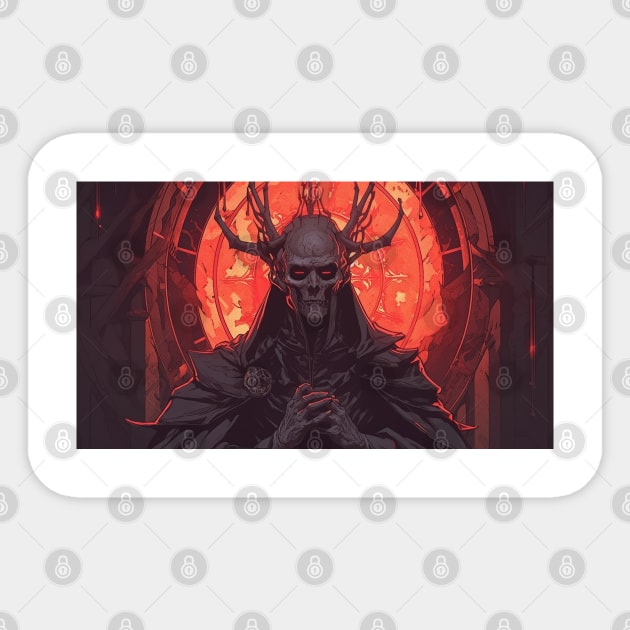 Necromancer Demon Baal - Fantasy - Sticker | TeePublic