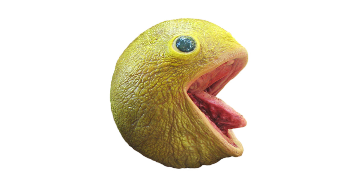 Realistic Pac Man - Scary - Long Sleeve T-Shirt | TeePublic