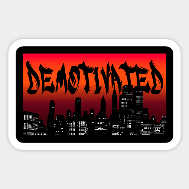 Demotivated Graffiti Black&Red Graphic - Graffiti Style - Sticker ...