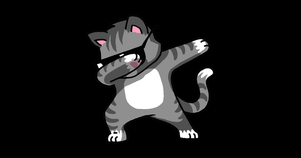 Dab Cat - Dabbing - Sticker | TeePublic