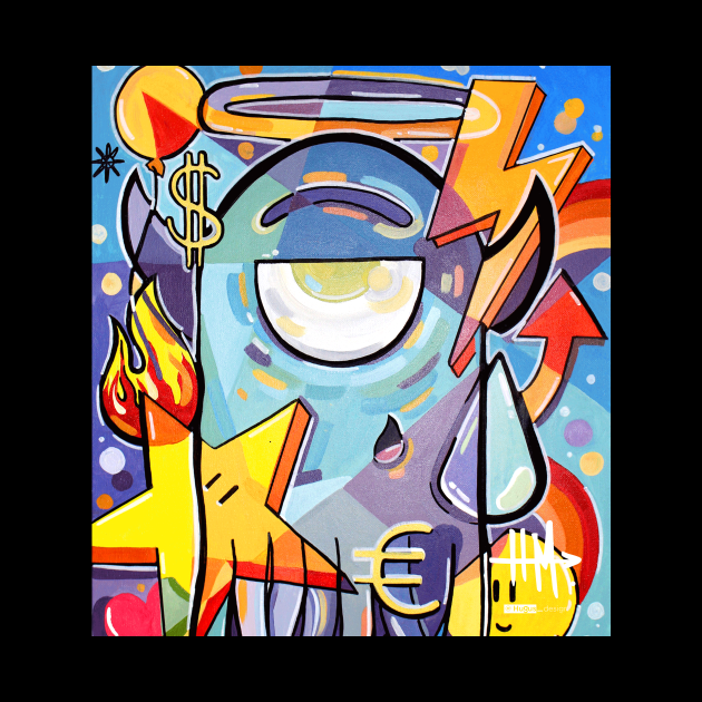 Hugus OG Pop Art - Hugusdesign - Tapestry | TeePublic