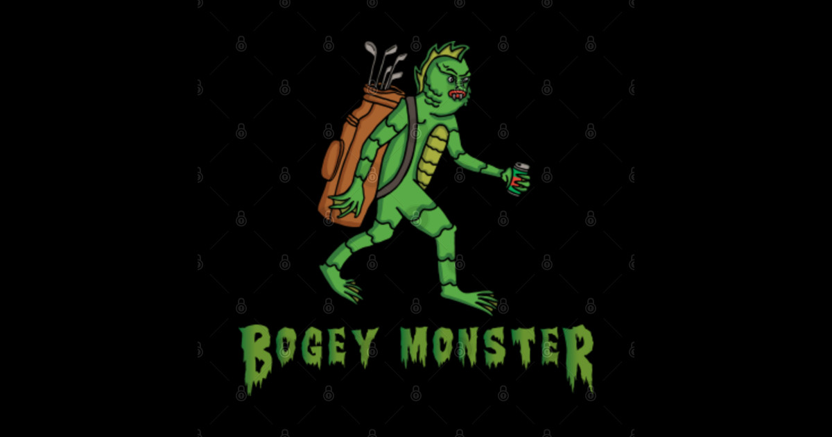 The Bogey Monster - Golf - T-Shirt | TeePublic