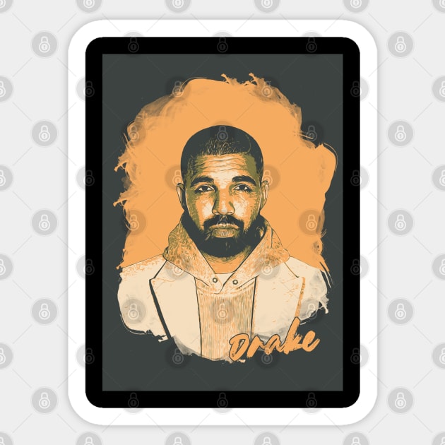 DRAKE ART - Aubrey Drake Graham - Sticker | TeePublic