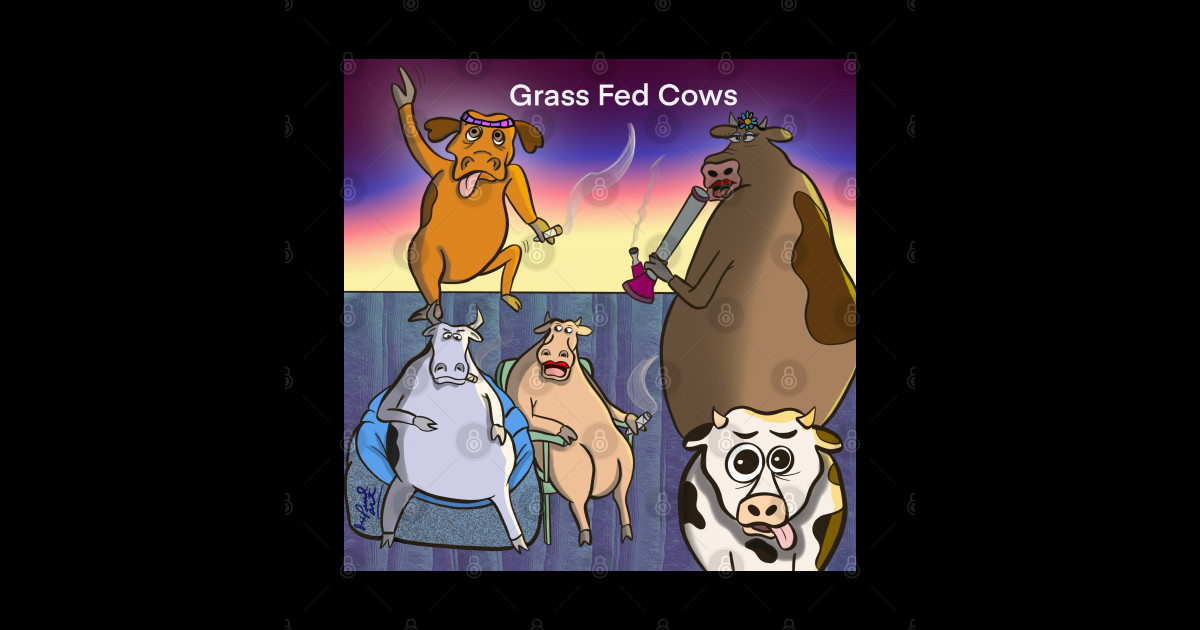 Grass Fed Party Grass Fed Sticker Teepublic