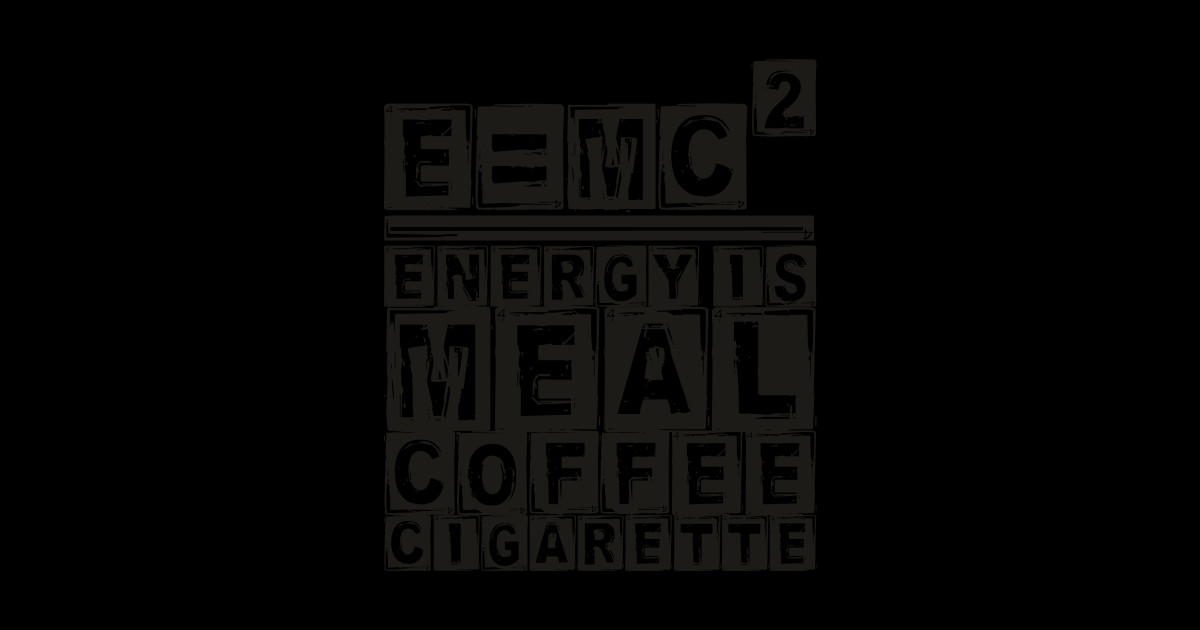 Emc2 2 - light - Physics Gifts - Sticker | TeePublic