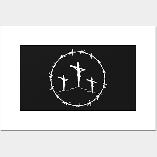 Golgotha Crucifixion Barbed Wire Hardcore Punk Pocket - Golgotha ...