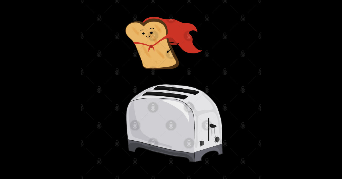 Super Toast! - Superhero Toast - Sticker | TeePublic