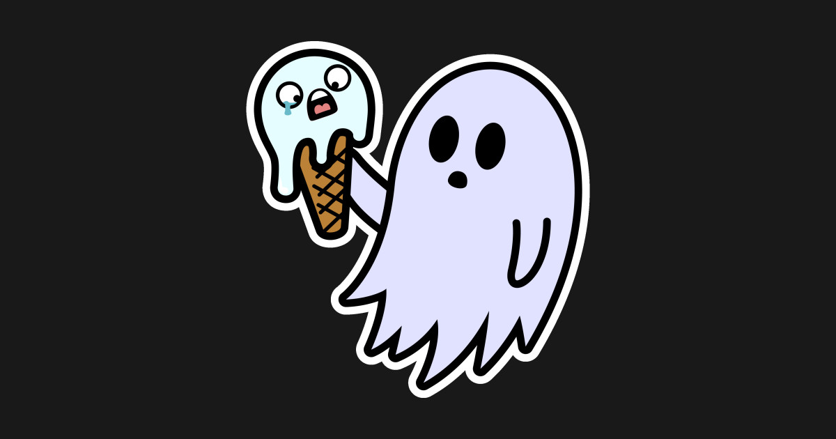 I scream | Ghost eats ice cream - I Scream - T-Shirt | TeePublic