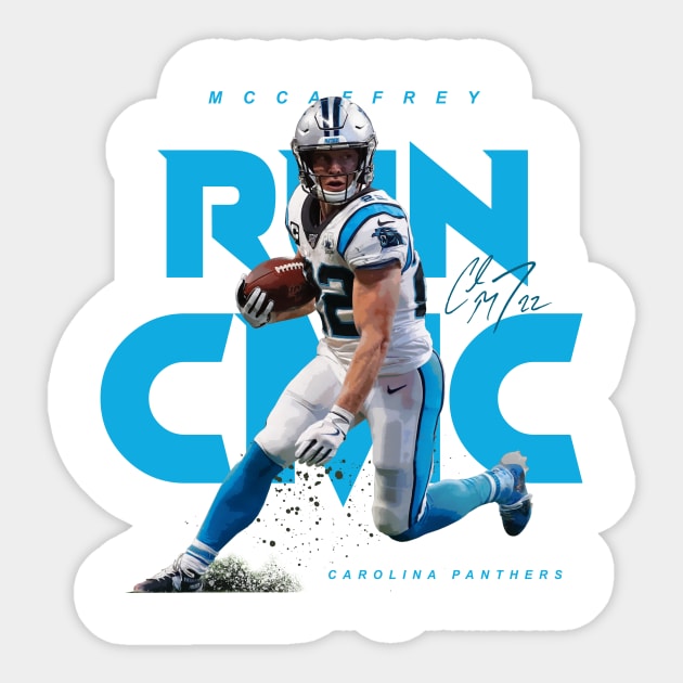 Christian Mccaffrey - Christian Mccaffrey Carolina Panthers - Sticker ...