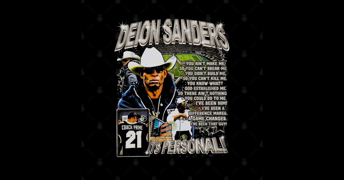 Deion Sanders It's Personal - Deion Sanders - Sticker | TeePublic