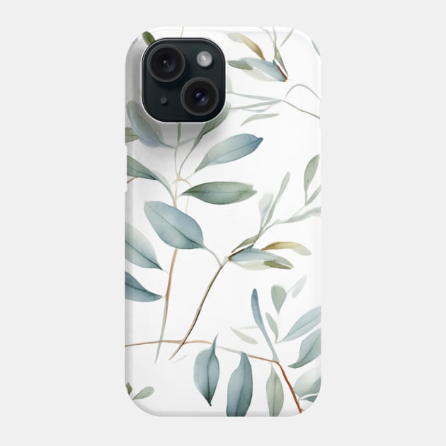 Eucalyptus Botanical Pattern - Eucalyptus Botanical Pattern Boho ...