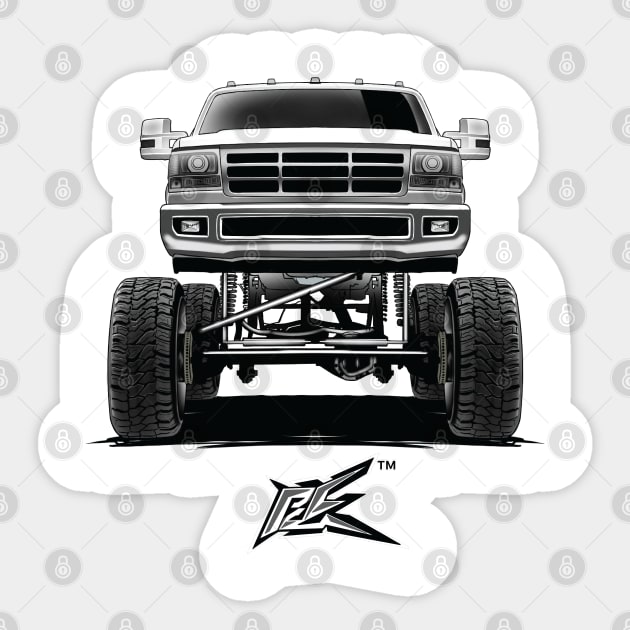 FORD f250 obs white - Ford F250 Obs - Sticker | TeePublic
