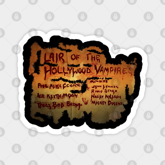 Lair Of The Hollywood Vampires Design - Hollywood Vampires - Magnet ...